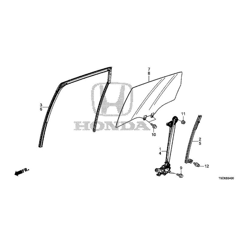 [NEW] JDM HONDA FIT HYBRID GP5 2017 Rear Door Glass/Regulator GENUINE – JDM Yamato