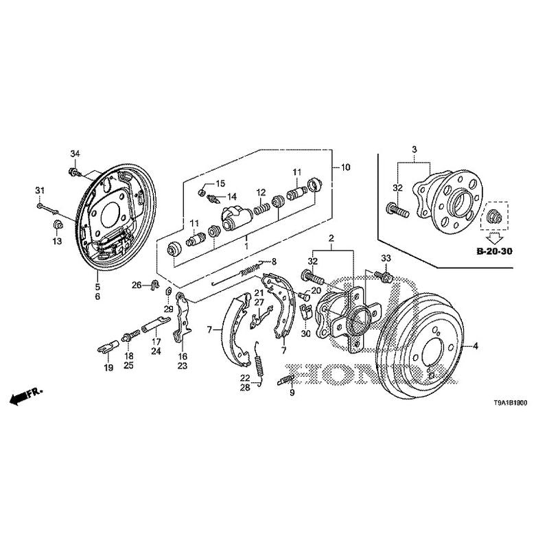 [NEW] JDM HONDA GRACE GM6 2017 Rear Brake GENUINE OEM – JDM Yamato