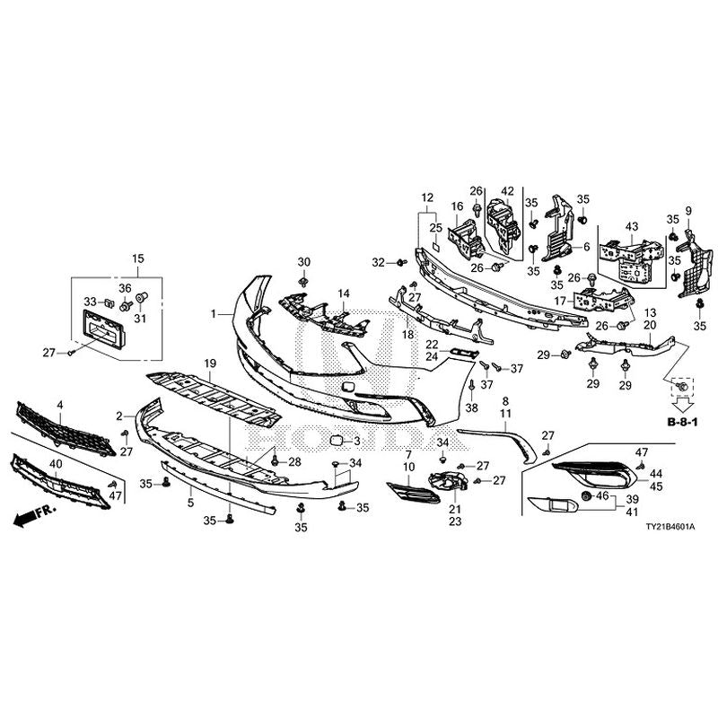 [NEW] JDM HONDA LEGEND HYBRID KC2 2020 Front Bumper (120/130/520) GENU – JDM Yamato