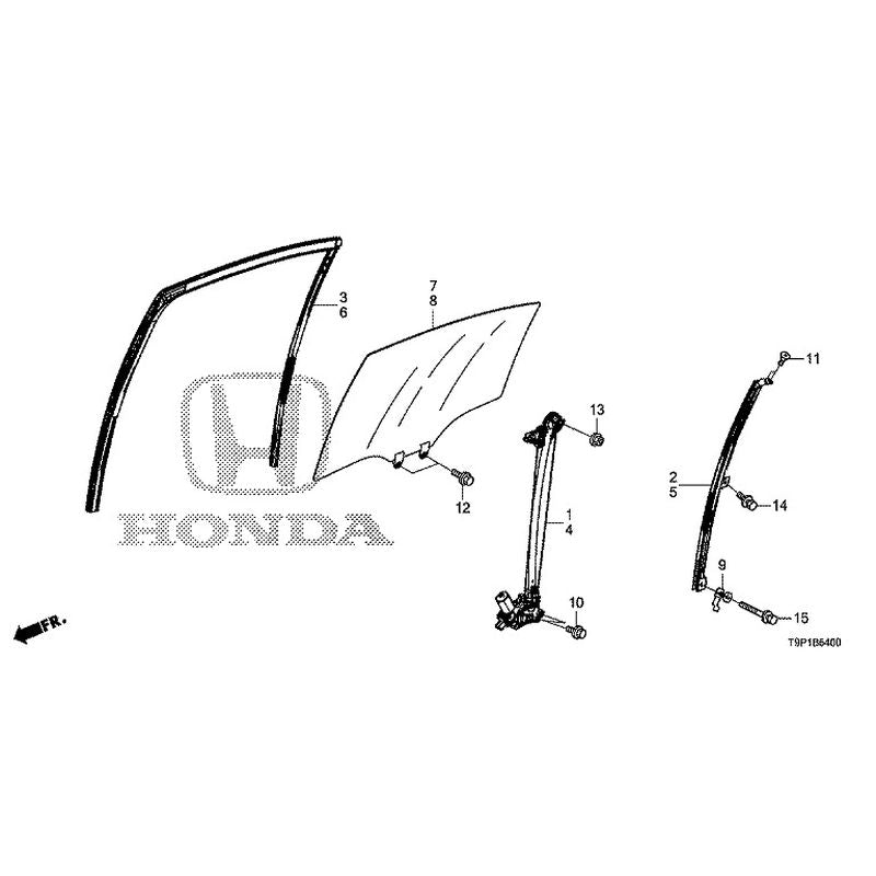 [NEW] JDM HONDA GRACE HYBRID GM4 2015 Rear Door Glass/Regulator GENUIN – JDM Yamato