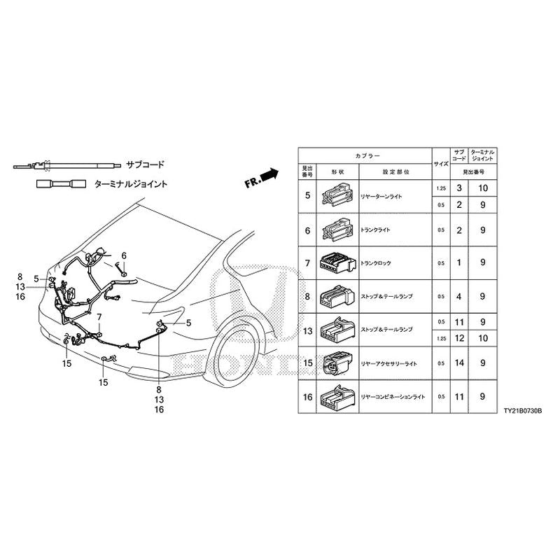 [NEW] JDM HONDA LEGEND HYBRID KC2 2016 Electrical Connector (Rear) GEN – JDM Yamato