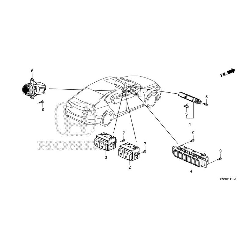 [NEW] JDM HONDA LEGEND HYBRID KC2 2016 Switches GENUINE OEM – JDM Yamato