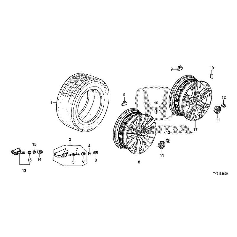 [NEW] JDM HONDA LEGEND HYBRID KC2 2016 Tire/Wheel Disc GENUINE OEM – JDM Yamato