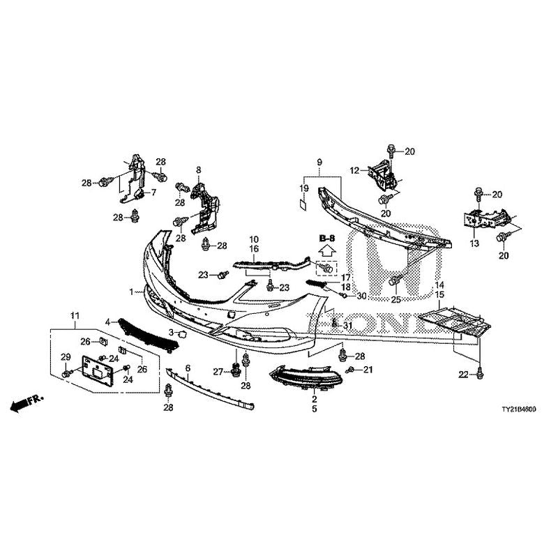 [NEW] JDM HONDA LEGEND HYBRID KC2 2016 Front Bumper (100/110/500/510) – JDM Yamato