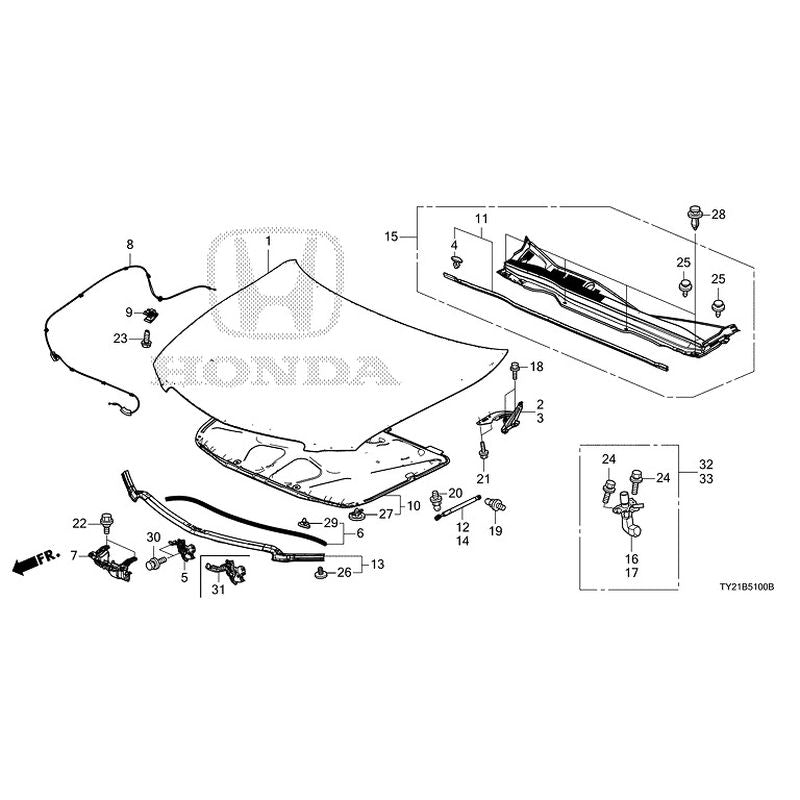 [NEW] JDM HONDA LEGEND HYBRID KC2 2016 Hood GENUINE OEM – JDM Yamato