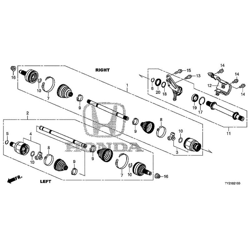 [NEW] JDM HONDA LEGEND HYBRID KC2 2016 Front Drive Shaft/Half Shaft GE – JDM Yamato