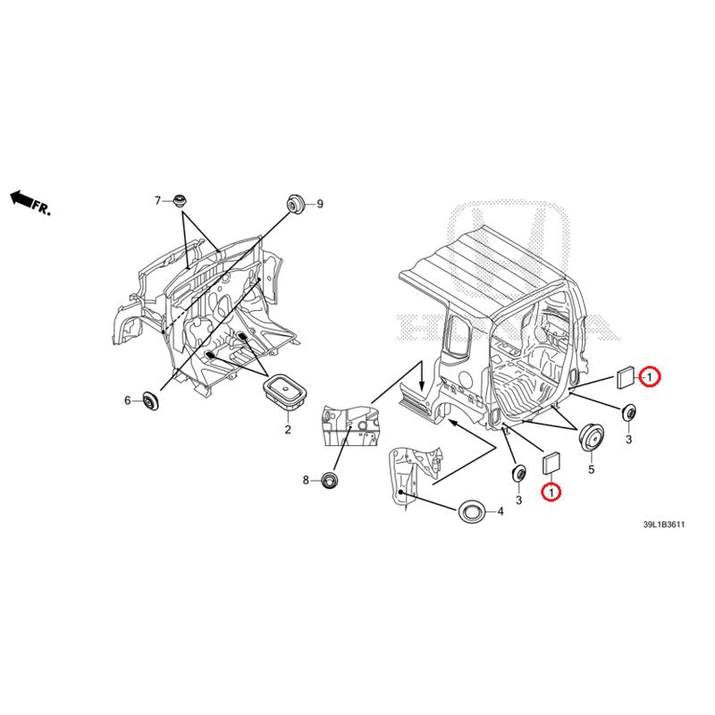 [NEW] JDM HONDA N-BOX JOY JF6 2025 Grommets (Rear) GENUINE OEM – JDM Yamato