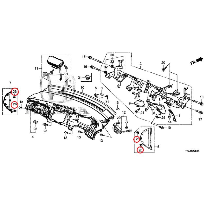 [NEW] JDM HONDA GRACE GM6 2017 Instrument panel GENUINE OEM – JDM Yamato