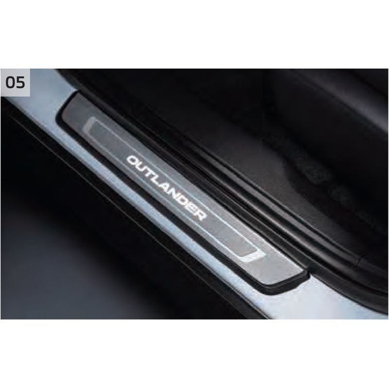 [NEW] JDM Mitsubishi OUTLANDER PHEV GN0W Illuminated Scuff Plate Genui ...
