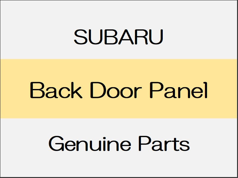 [NEW] JDM SUBARU LEVORG VM Back Door Panel... – JDM Yamato