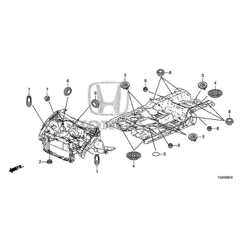 [NEW] JDM HONDA FIT e:HEV GR3 2020 Grommets (Front) GENUINE OEM – JDM ...