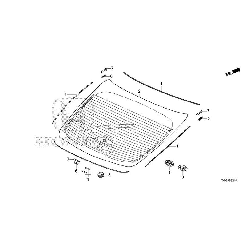 [NEW] JDM HONDA CIVIC FK7 2021 Rear Windshield Glass GENUINE OEM – JDM ...