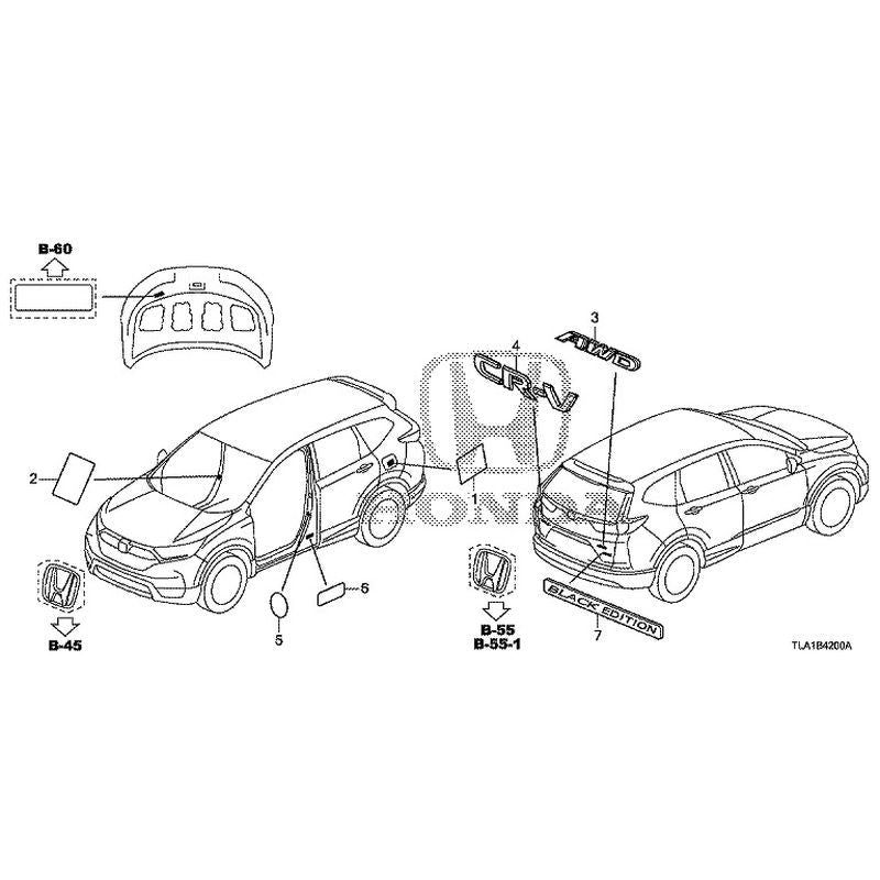 [NEW] JDM HONDA CR-V RW1 2021 Emblem/Caution Label GENUINE OEM – JDM Yamato