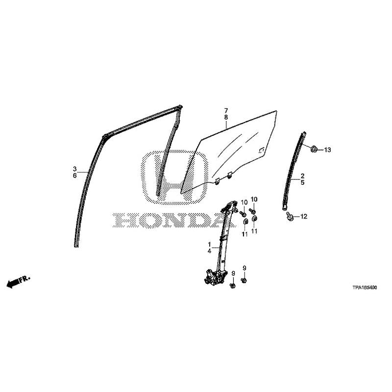 [NEW] JDM HONDA CR-V HYBRID RT5 2020 Rear Door Window/Regulator GENUIN ...