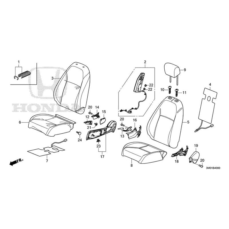 [NEW] JDM HONDA VEZEL RV3 2021 Front Seat (Driver's Side) GENUINE OEM ...