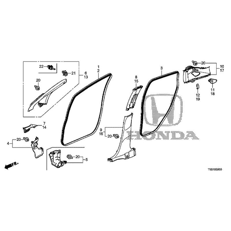 [NEW] JDM HONDA FIT GK4 2017 Pillar Garnish GENUINE OEM – JDM Yamato