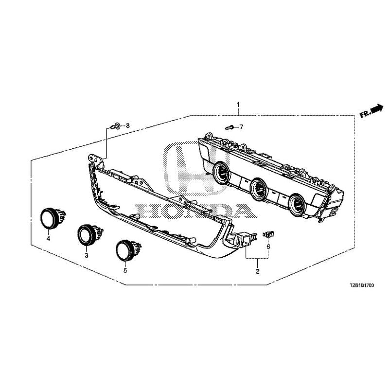 [NEW] JDM HONDA FIT e:HEV GR6 2021 Auto Air Conditioner Control GENUIN ...