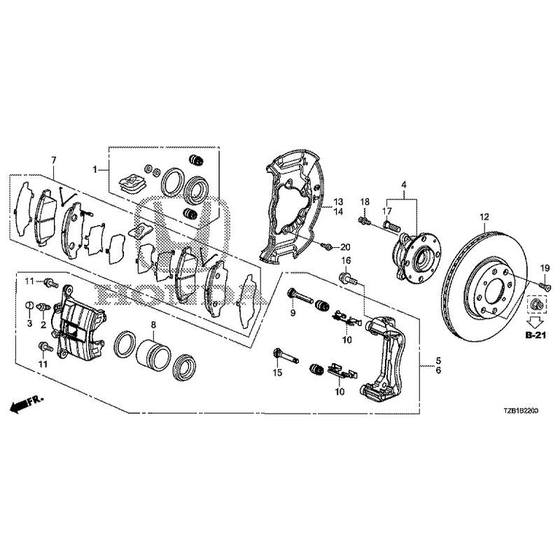 [NEW] JDM HONDA FIT e:HEV GR3 2021 Front Brake GENUINE OEM – JDM Yamato