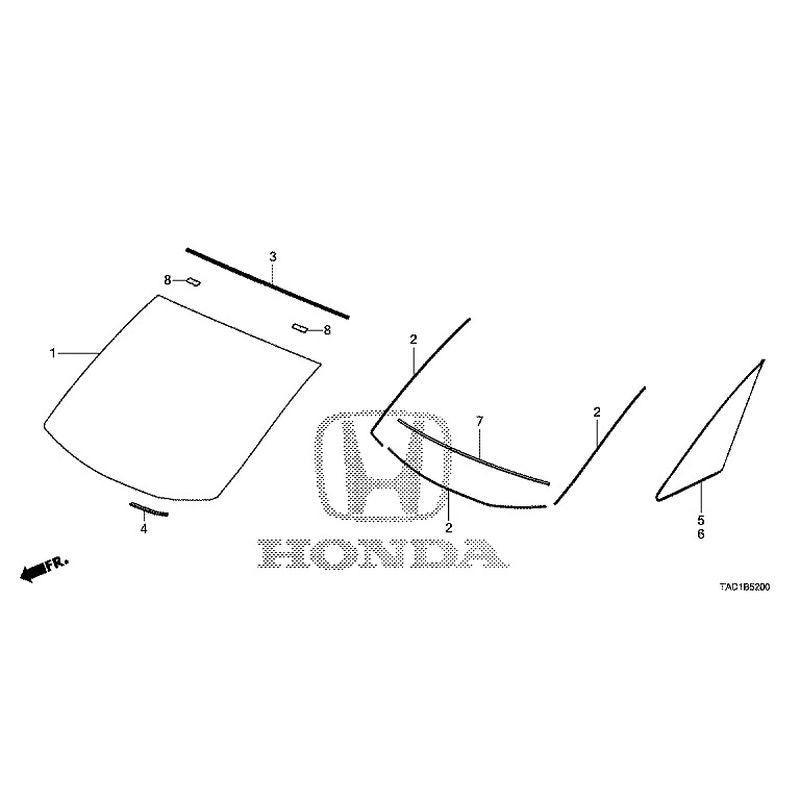 [NEW] JDM HONDA STEP WGN SPADA RP5 2020 Front Windshield GENUINE OEM ...