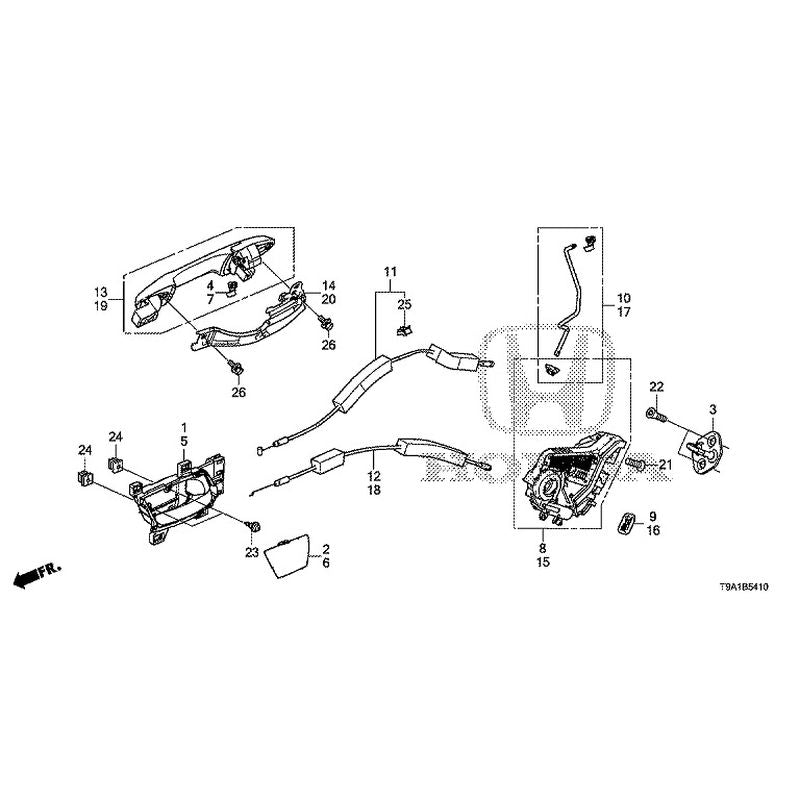 [NEW] JDM HONDA GRACE GM6 2015 Rear Door Locks/Outer Handles GENUINE O ...
