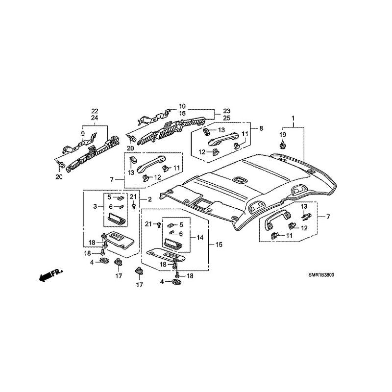 [NEW] JDM HONDA CIVIC FN2 2009 Roof Lining GENUINE OEM – JDM Yamato