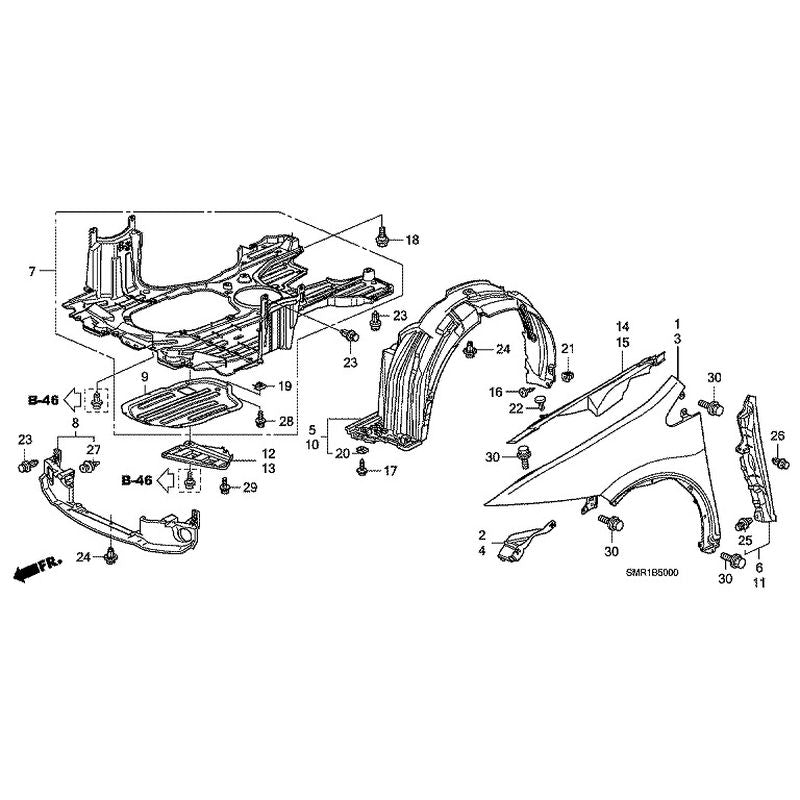 [NEW] JDM HONDA CIVIC FN2 2009 Front Fenders GENUINE OEM – JDM Yamato