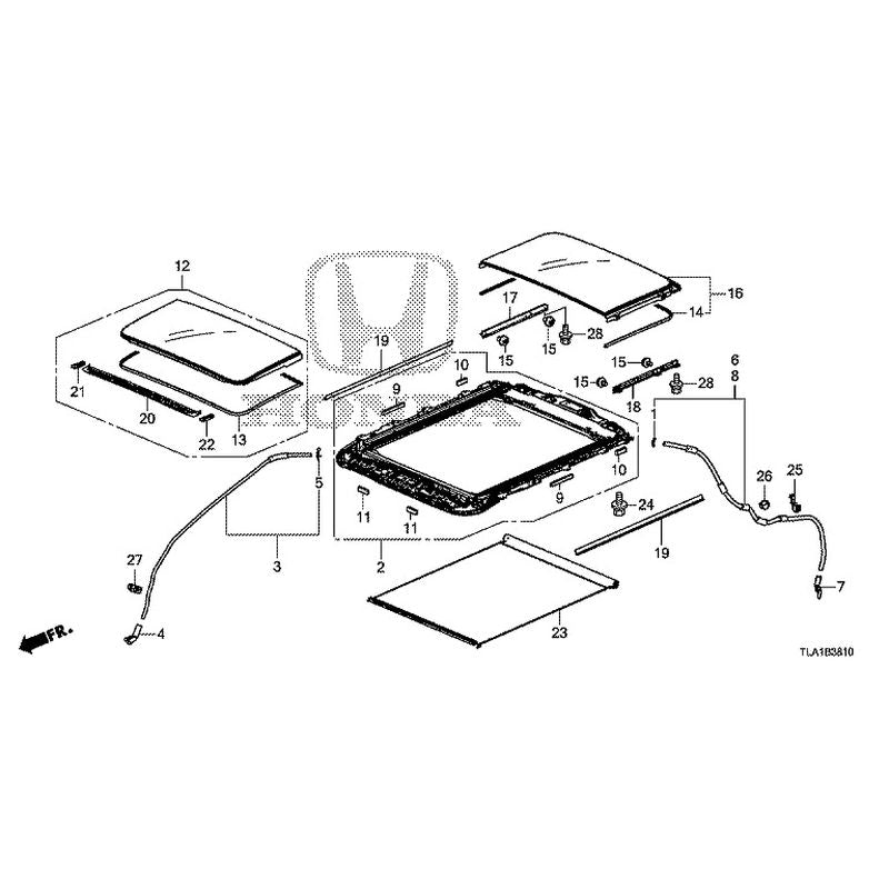 [NEW] JDM HONDA CR-V RW1 2022 Sliding Roof (Panorama Roof) GENUINE OEM ...