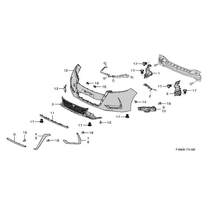 [NEW] JDM HONDA FIT GK4 2017 Modulo Style Front Bumper (R565M) GENUINE ...