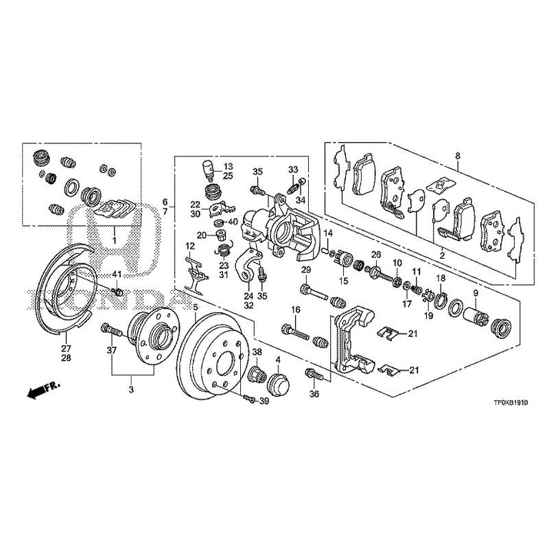 [NEW] JDM HONDA FIT GE8 2012 Rear Brakes (Disc) GENUINE OEM – JDM Yamato