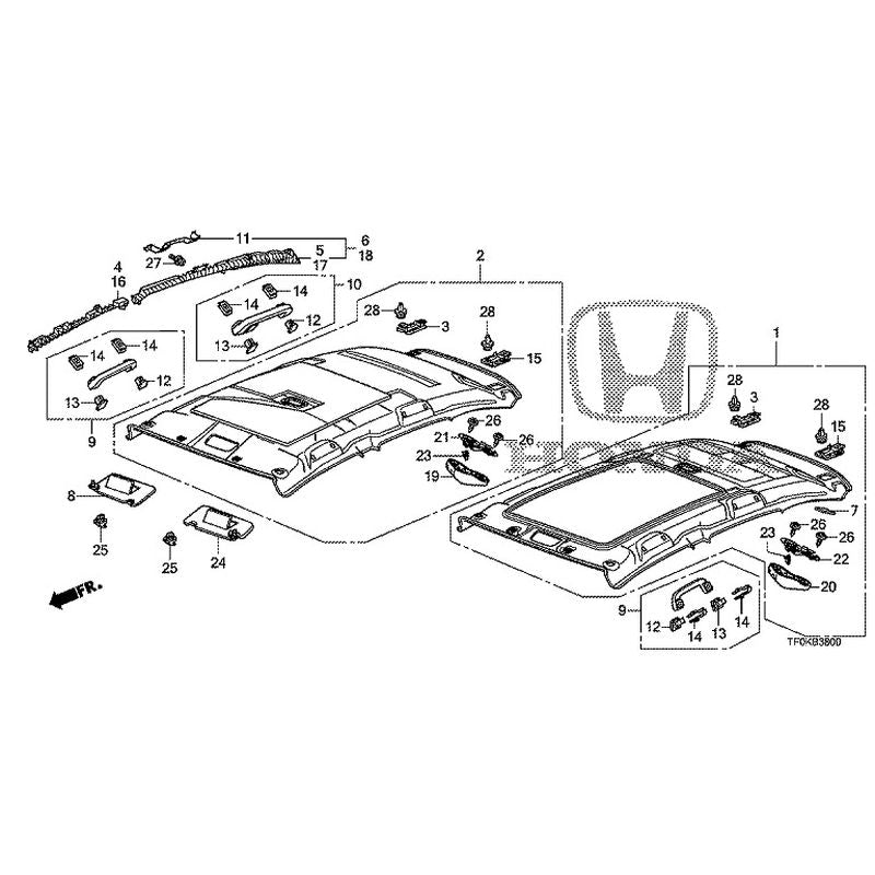 [NEW] JDM HONDA FIT GE8 2012 Roof Lining GENUINE OEM – JDM Yamato
