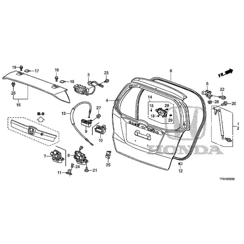 [NEW] JDM HONDA FIT GE8 2012 Tailgate GENUINE OEM – JDM Yamato