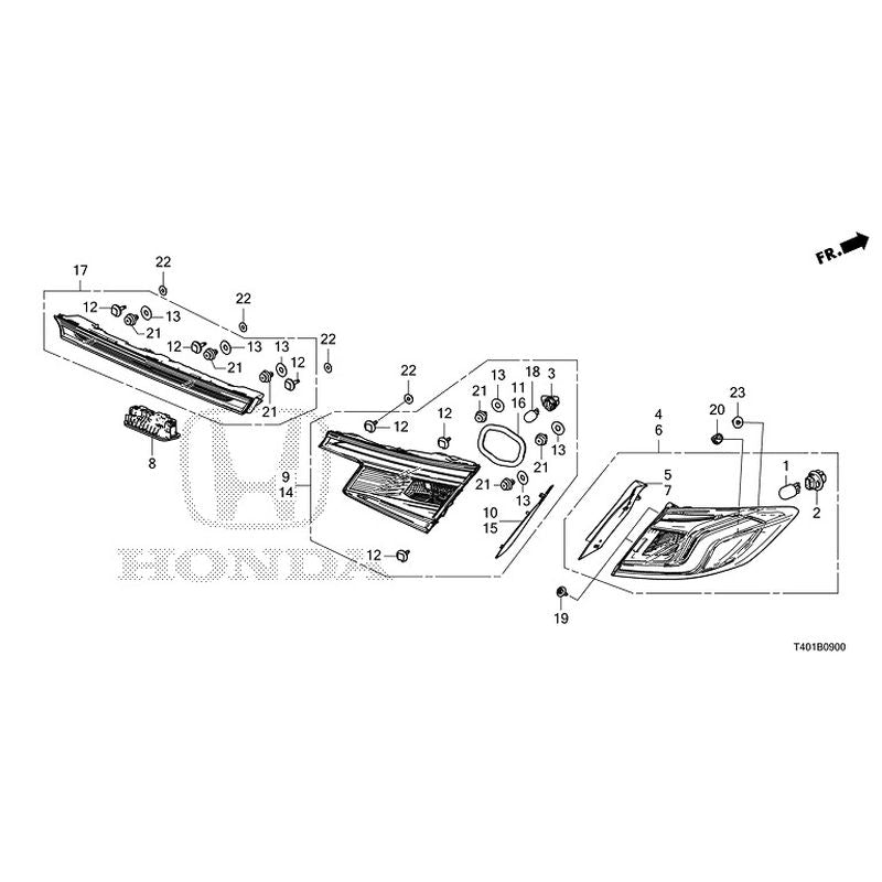 [NEW] JDM HONDA CIVIC FL5 2023 Tail Lights/License Lights GENUINE OEM ...