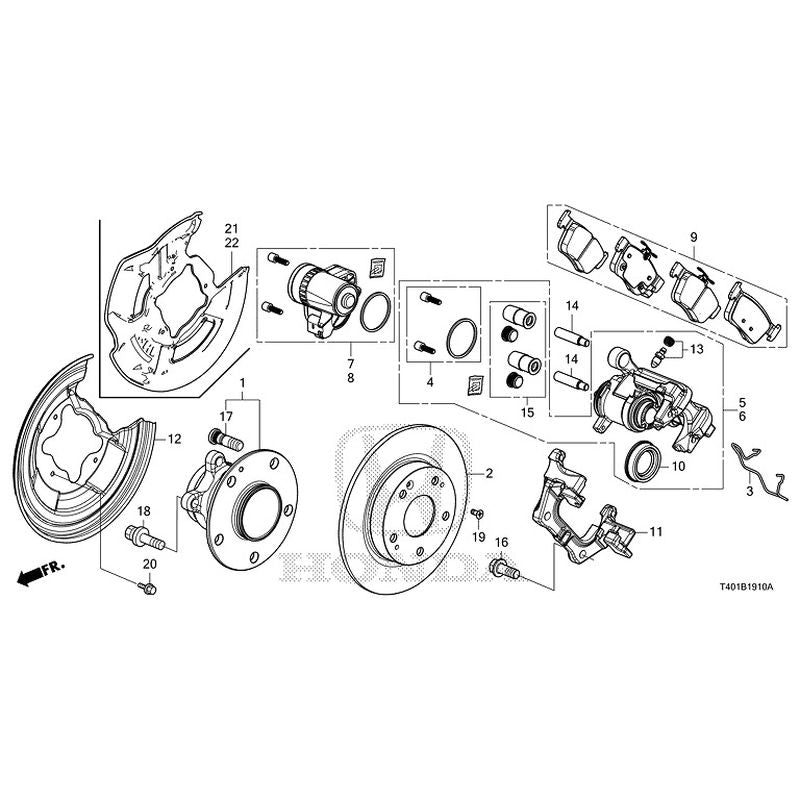 [NEW] JDM HONDA CIVIC FL5 2023 Rear Brake GENUINE OEM – JDM Yamato