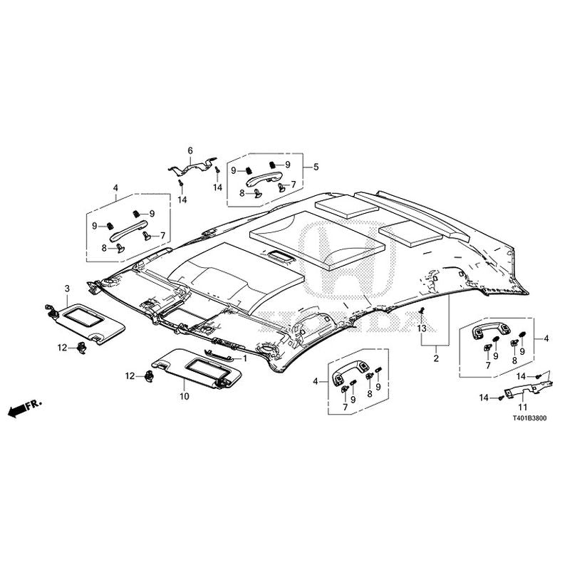[NEW] JDM HONDA CIVIC FL5 2023 Roof Lining GENUINE OEM – JDM Yamato