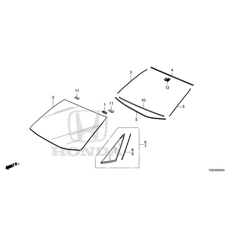 [NEW] JDM HONDA FIT e:HEV GR3 2023 Front Windshield GENUINE OEM – JDM ...