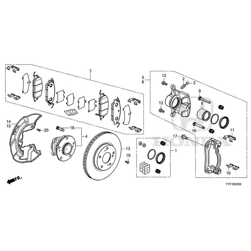 [NEW] JDM HONDA Honda e ZC7 2023 Front Brake GENUINE OEM – JDM Yamato