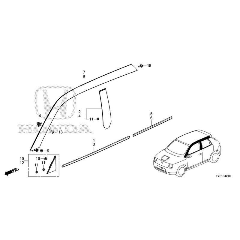 [NEW] JDM HONDA Honda e ZC7 2023 Molding GENUINE OEM – JDM Yamato