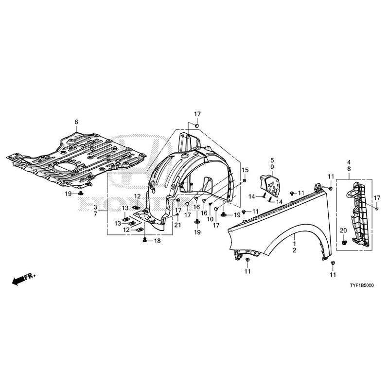 [NEW] JDM HONDA Honda e ZC7 2023 Front Fenders GENUINE OEM – JDM Yamato