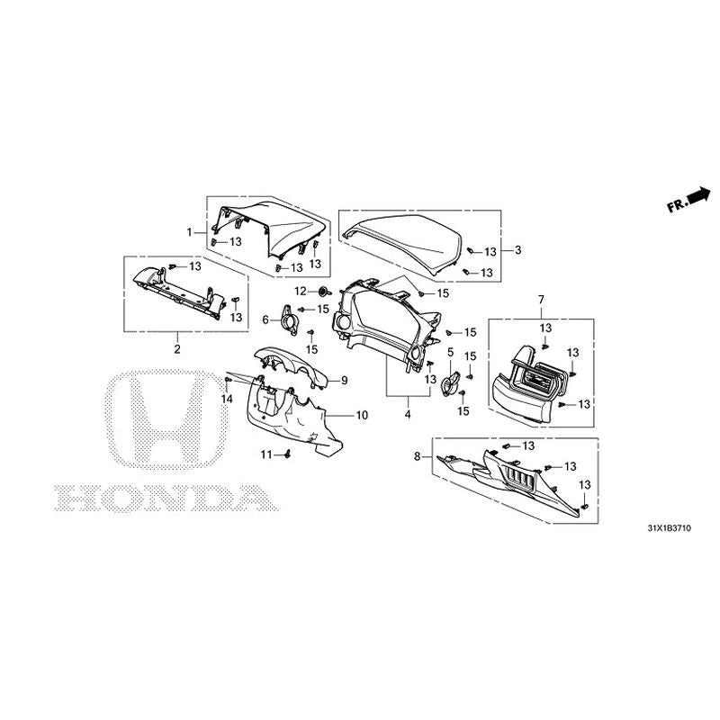 [NEW] JDM HONDA WR-V RG5 2024 Instrument panel garnish (driver side) G ...