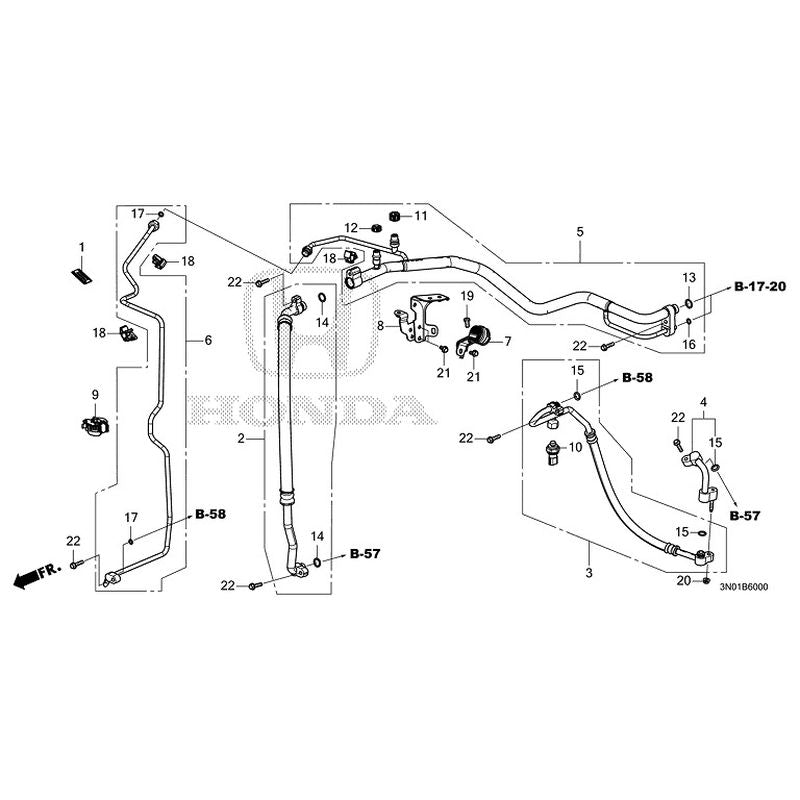 [NEW] JDM HONDA VEZEL e:HEV RV5 2025 Air conditioner (hoses/pipes) GEN ...