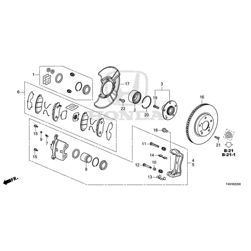[NEW] JDM HONDA CIVIC FL1 2025 Front brake (1) GENUINE OEM – JDM Yamato