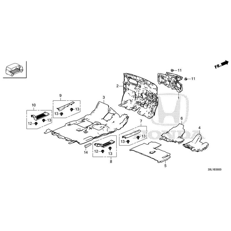 [NEW] JDM HONDA N-BOX JOY JF5 2025 Floor Mat GENUINE OEM – JDM Yamato