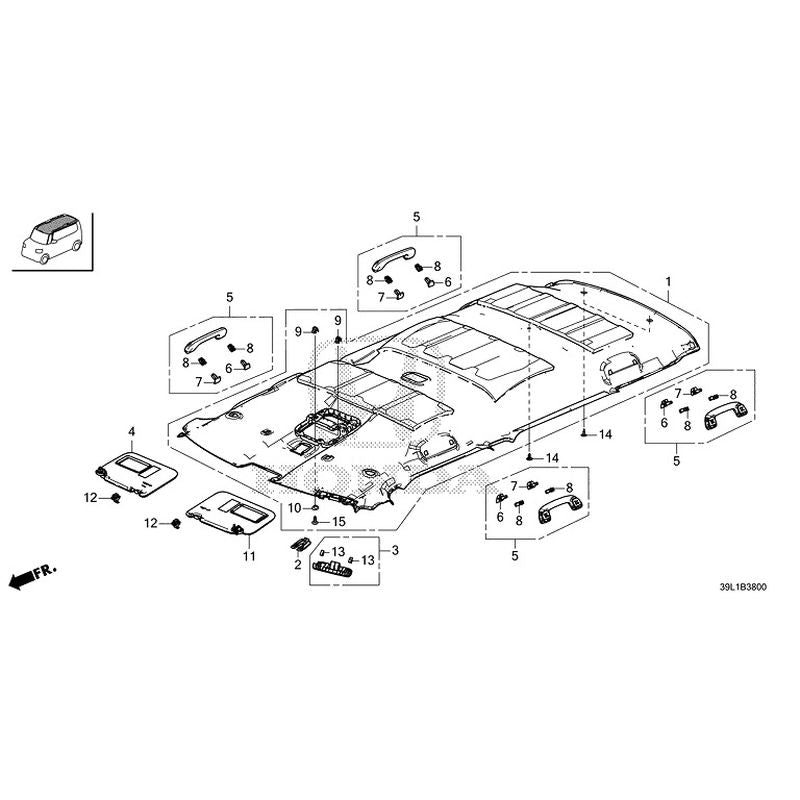 [NEW] JDM HONDA N-BOX JOY JF5 2025 Roof Lining GENUINE OEM – JDM Yamato