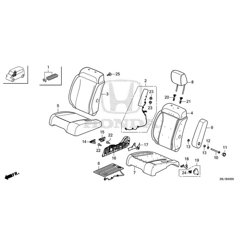 [NEW] JDM HONDA N-BOX JOY JF5 2025 Front Seat (Driver's Side) GENUINE ...
