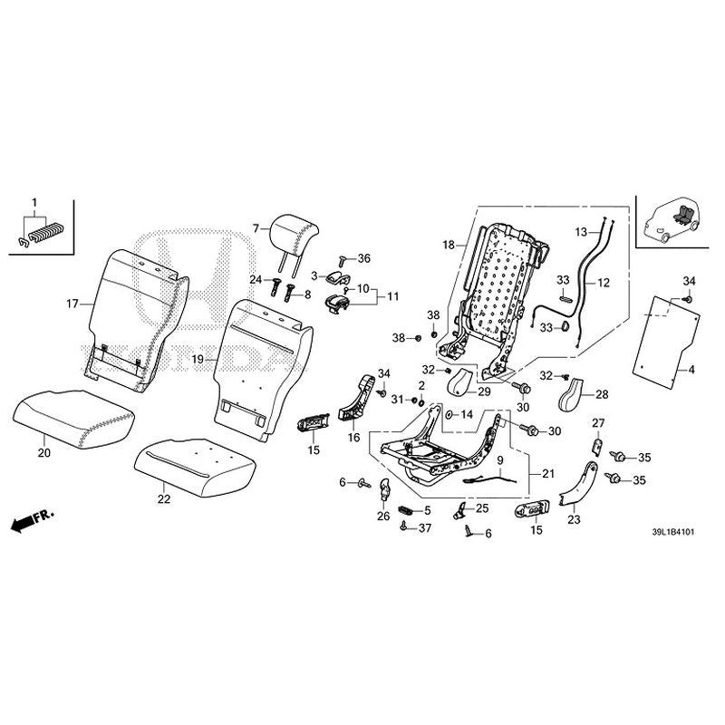 [NEW] JDM HONDA N-BOX JOY JF5 2025 Rear Seat (L.) GENUINE OEM – JDM Yamato