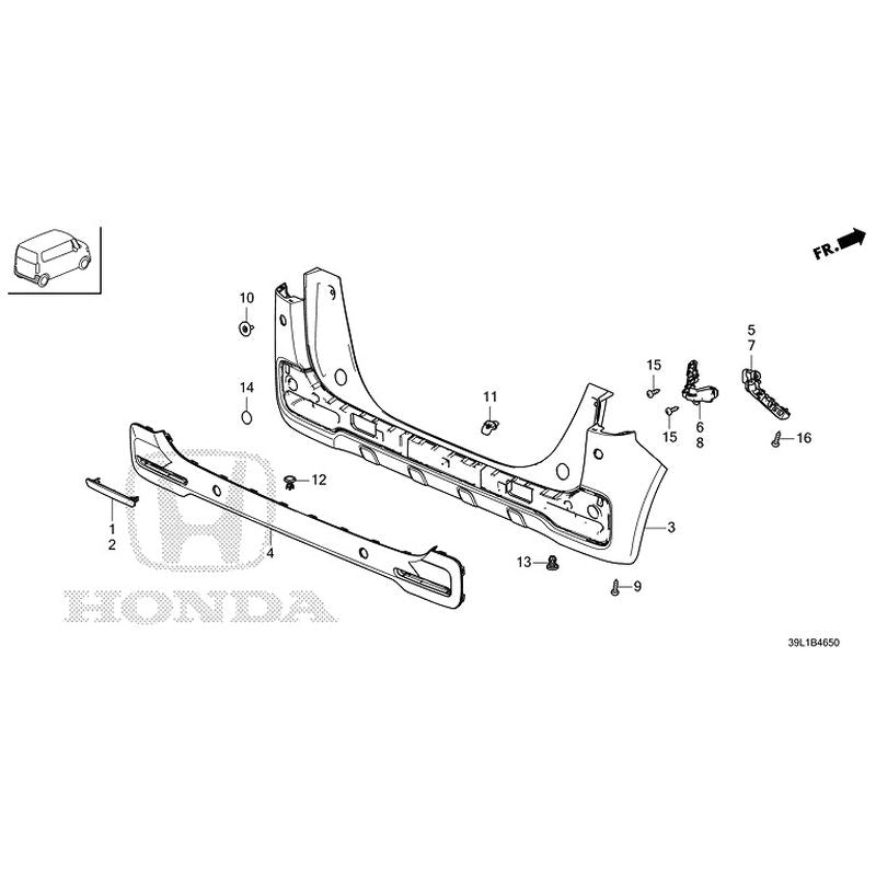 [NEW] JDM HONDA N-BOX JOY JF5 2025 Rear Bumper GENUINE OEM – JDM Yamato