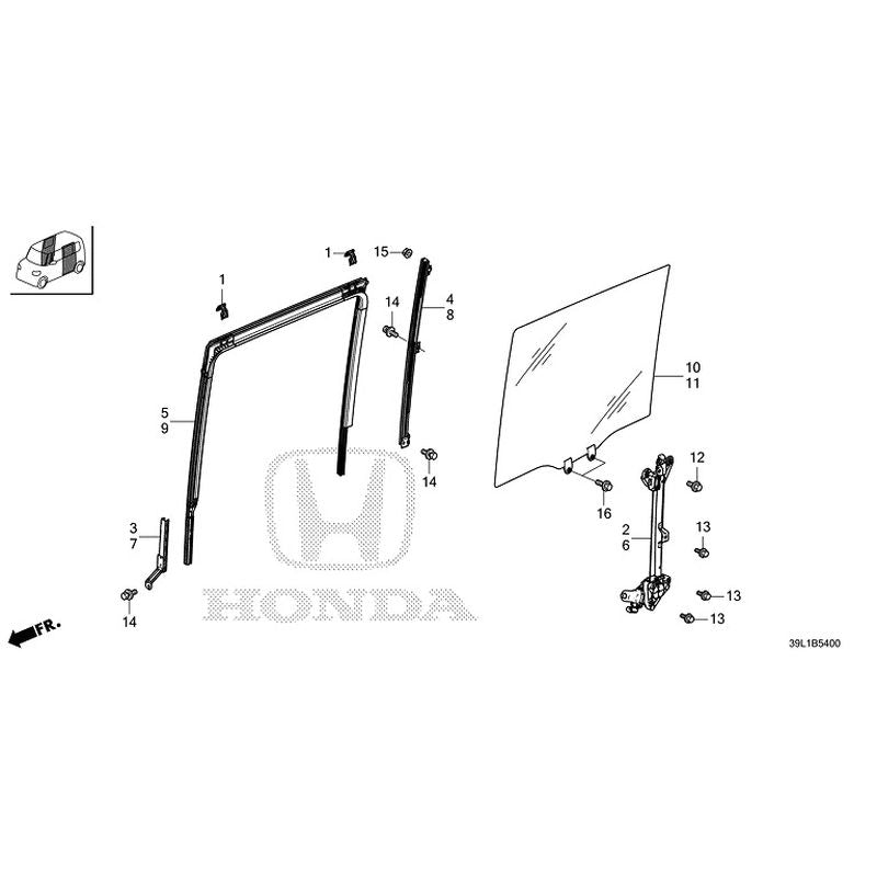 [NEW] JDM HONDA N-BOX JOY JF5 2025 Sliding Door Glass/Regulator GENUIN ...