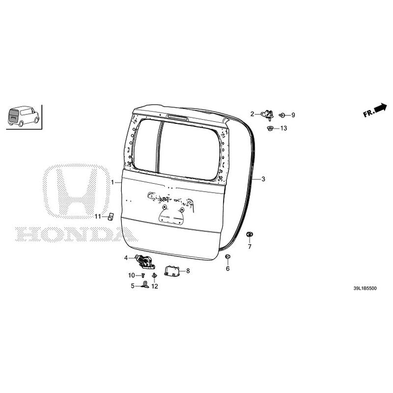[NEW] JDM HONDA N-BOX JOY JF5 2025 Tailgate GENUINE OEM – JDM Yamato