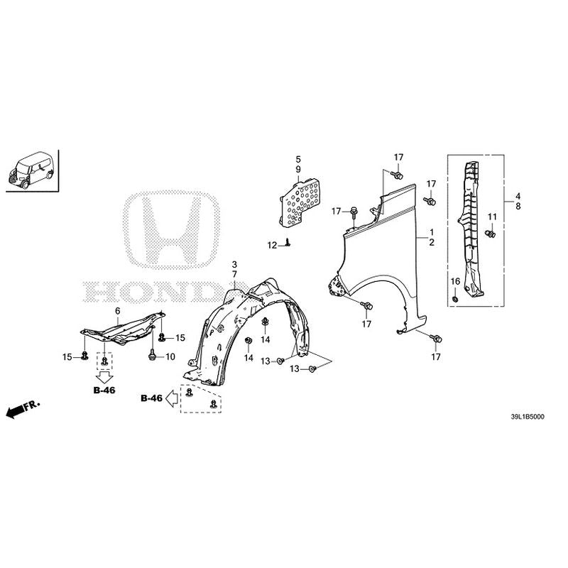 [NEW] JDM HONDA N-BOX JOY JF6 2025 Front Fenders GENUINE OEM – JDM Yamato