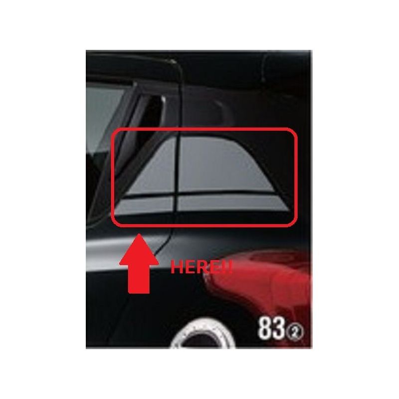 [NEW] JDM Suzuki SWIFT Sports ZC33S Pillar Decal Gray Carbon Genuine O ...